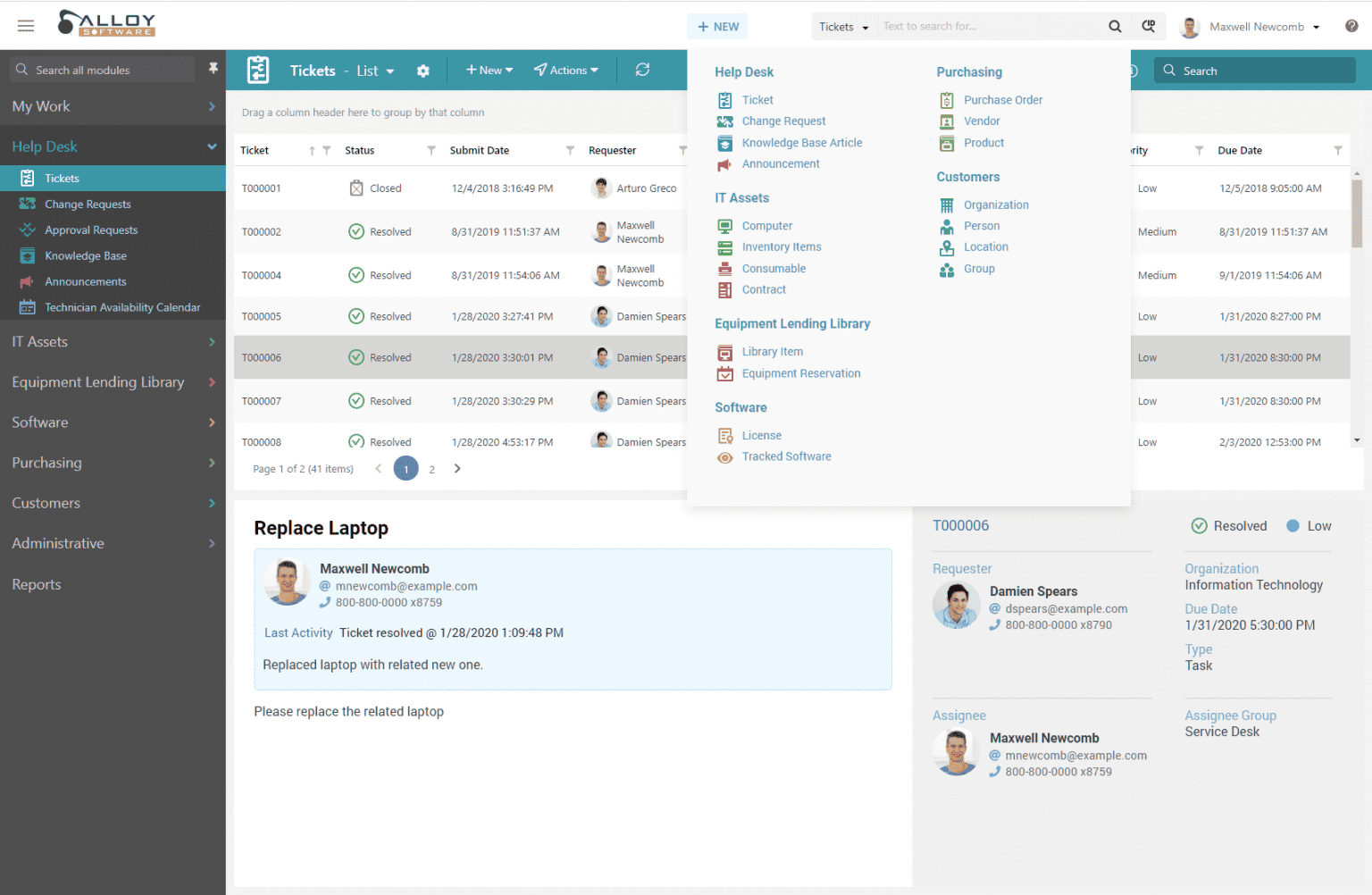 IT Service Desk Software | Alloy