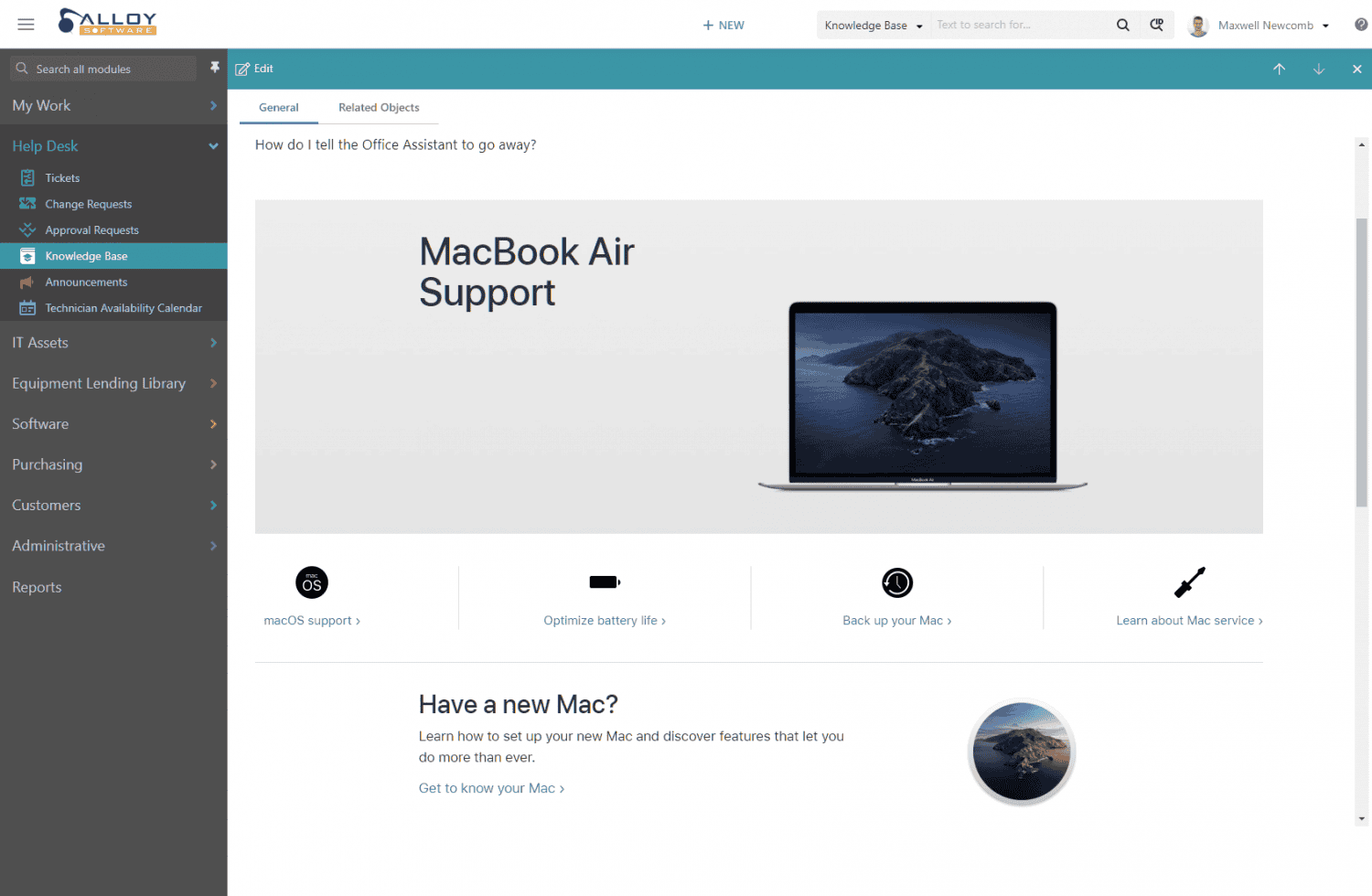 IT Service Desk Software | Alloy