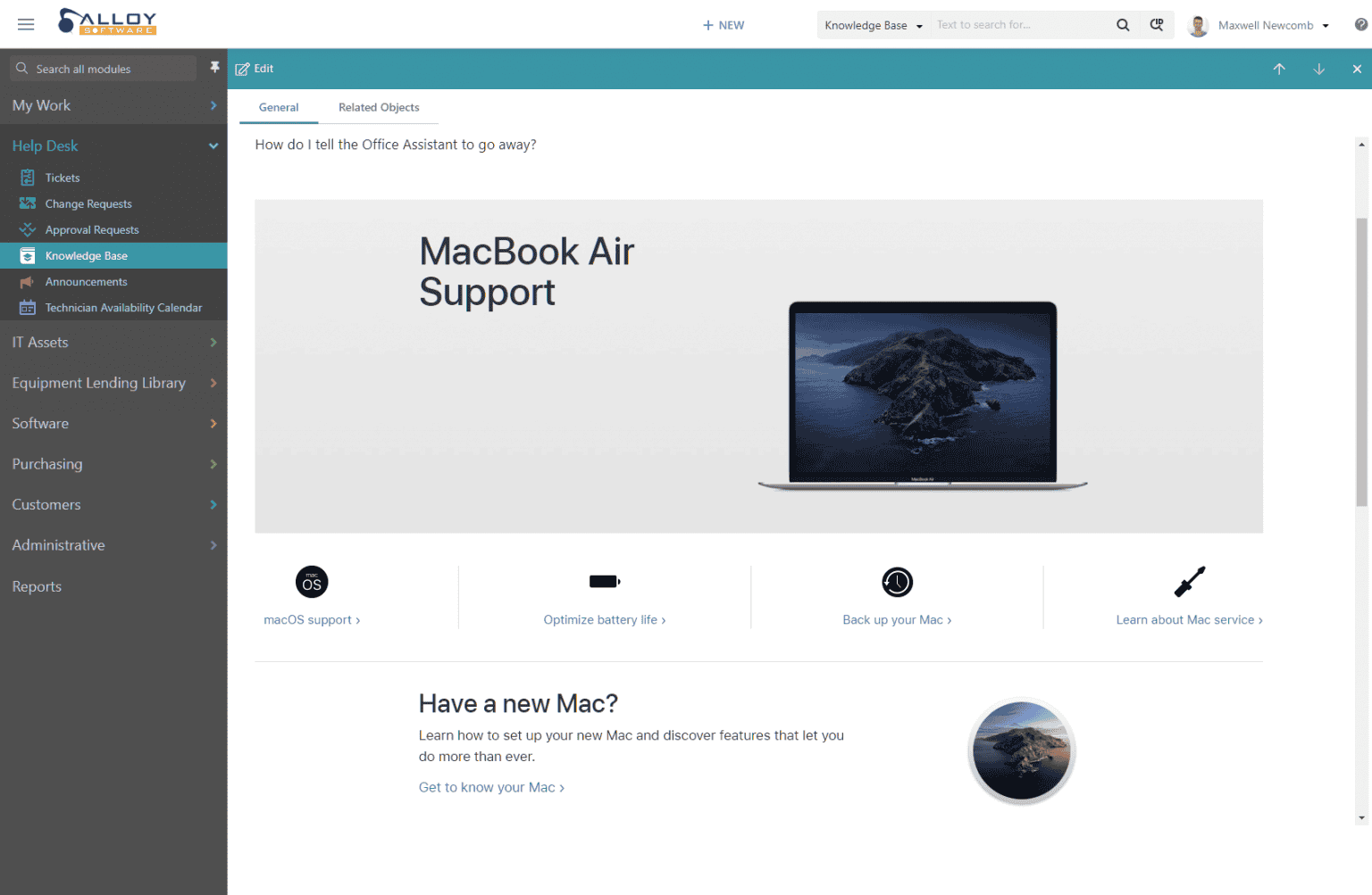 IT Service Desk Software | Alloy