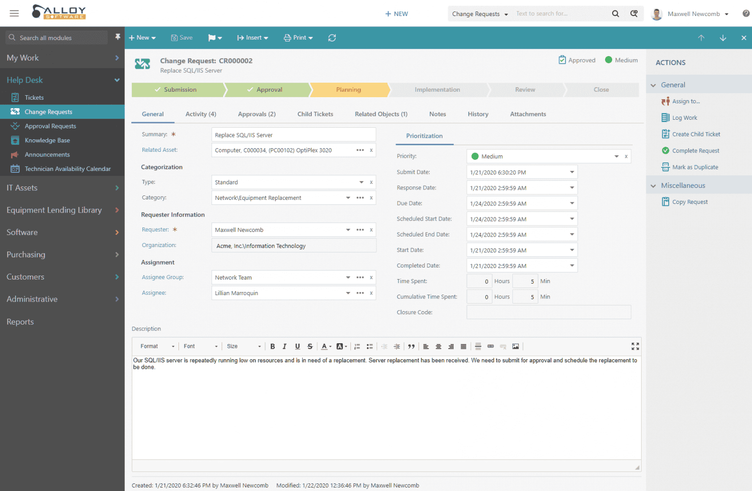 IT Service Desk Software | Alloy