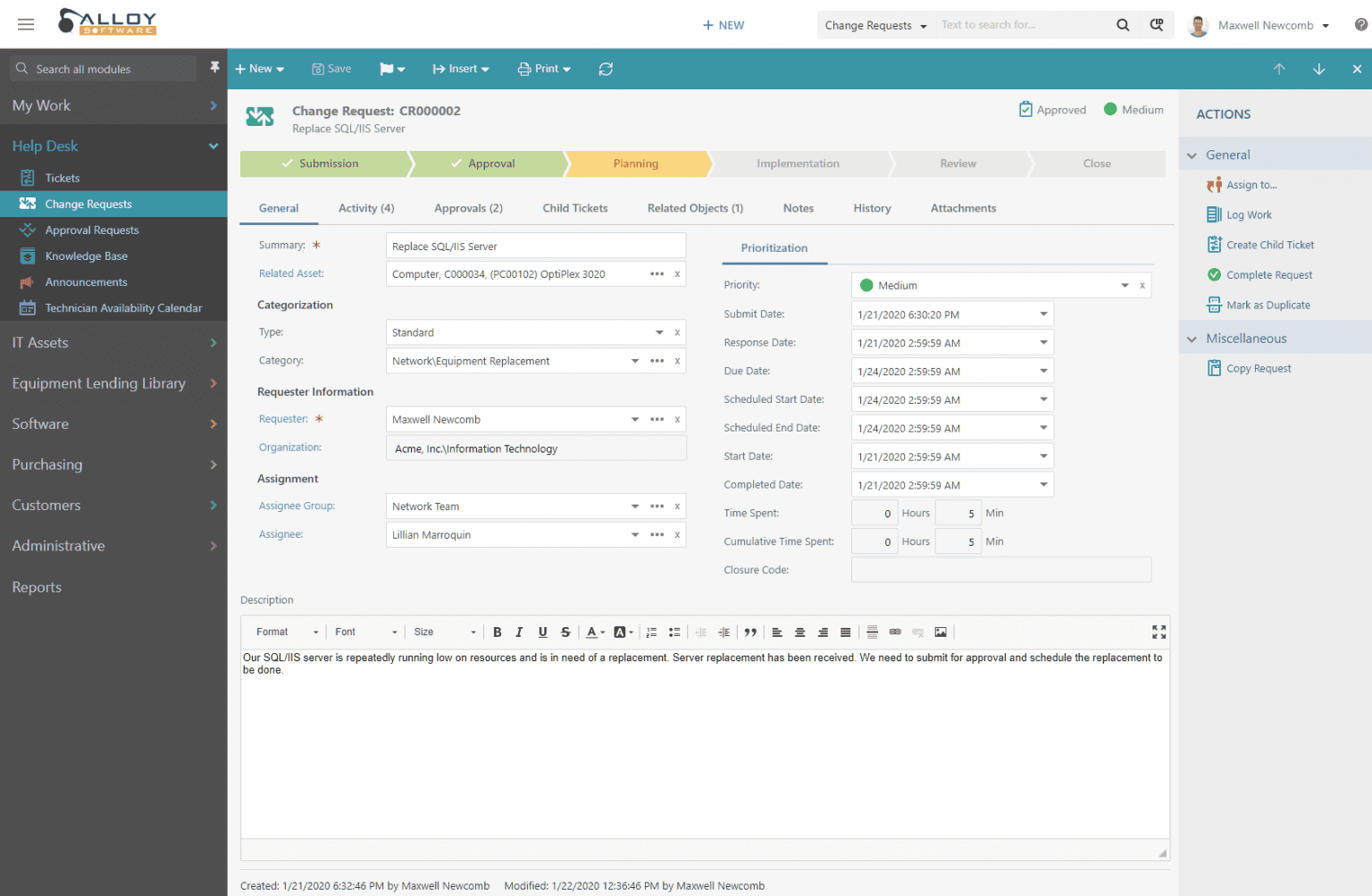IT Service Desk Software | Alloy