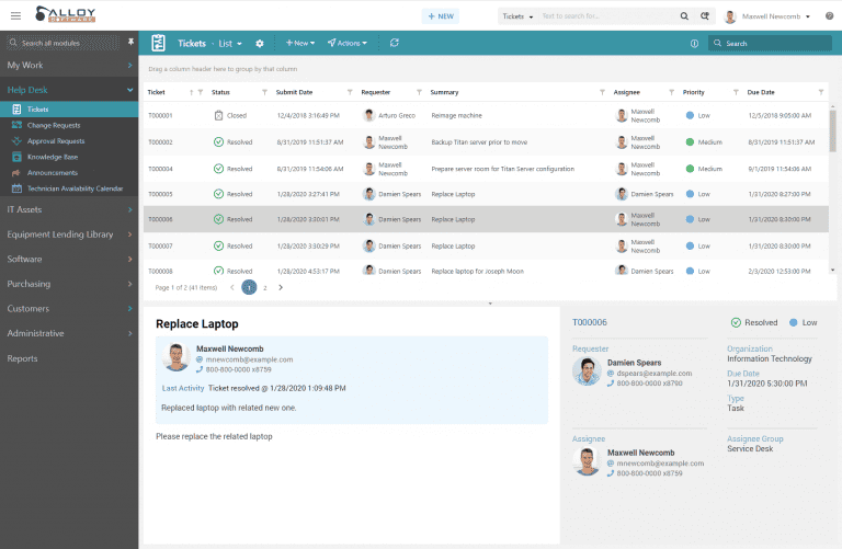 IT Service Desk Software | Alloy