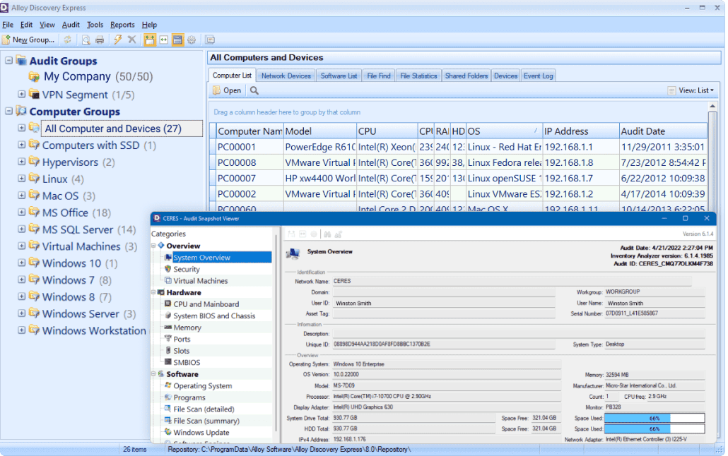 Alloy Discovery Express | Get to Know Your Network Inventory