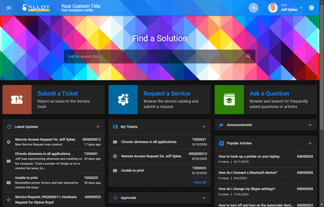 Alloy Navigator Customizations | Alloy Software